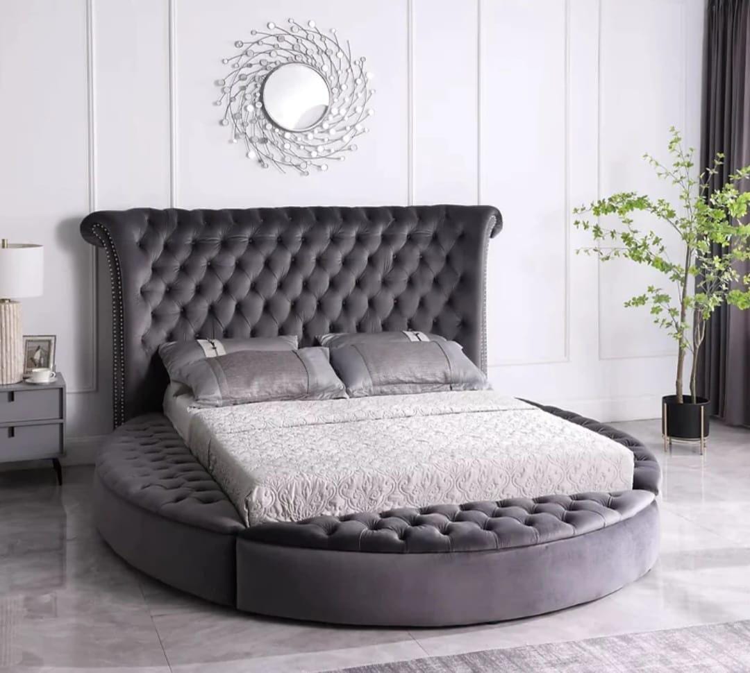 Round Beds | round bed frame | circle bed frame | round headboard bed ...