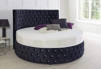 Round Circular Bed | round headboard bed | circular bed frame ...