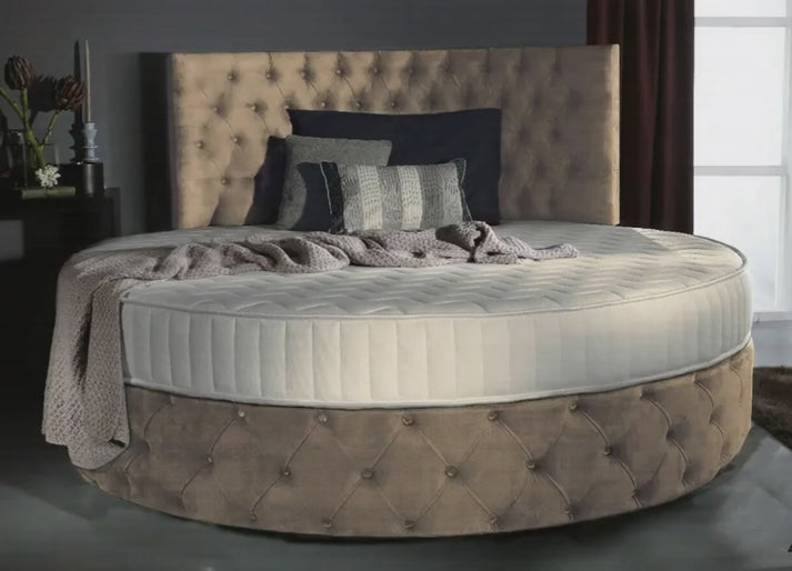 Round Circular Bed | round headboard bed | circular bed frame ...