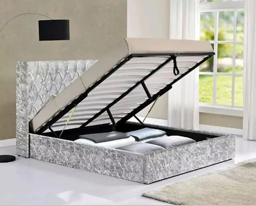 Indulgence bed | wingback bed frame king | winged bed frame | winged ...